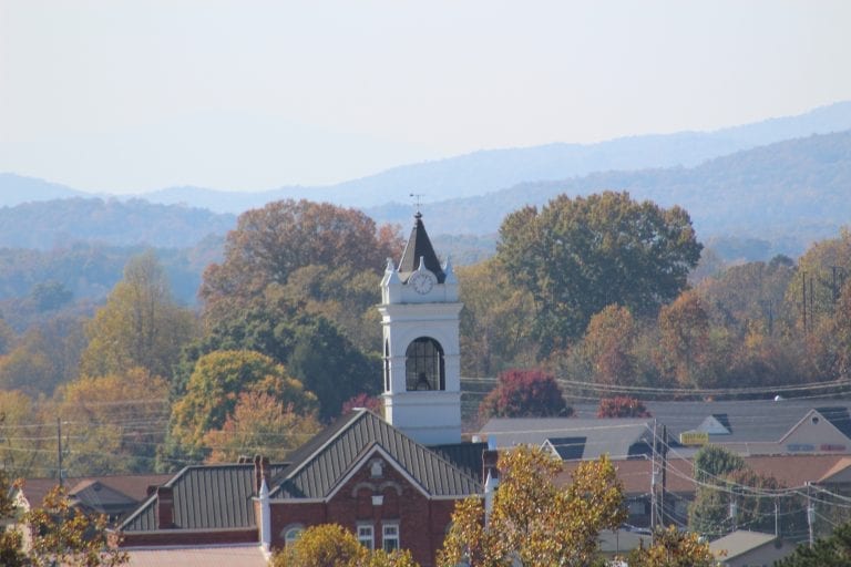 Blairsville Georgia Beautiful Clock Tower - Dickey Mccay Insurance